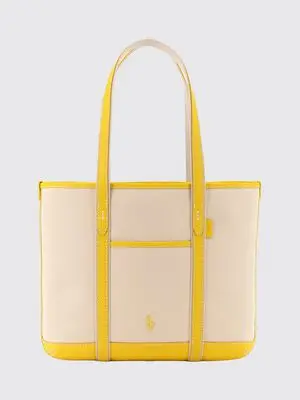 Polo Ralph Lauren Canvas And Leather Bag - Yellow