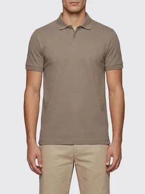 BOSS Cotton Polo Shirt Sand
