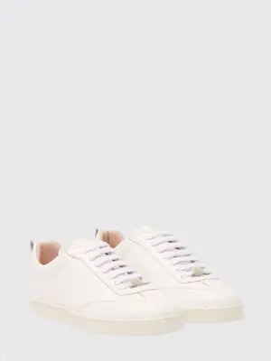 Fabiana Filippi Natural Grain Leather Lace-up Sneakers