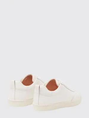 Fabiana Filippi Natural Grain Leather Lace-up Sneakers