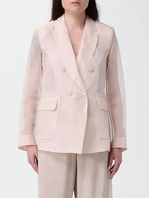 Max Mara Double Breasted Wool Blazer - Dust