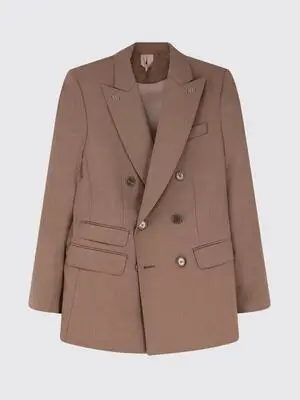 Max Mara Double Breasted Wool Blazer - Sand
