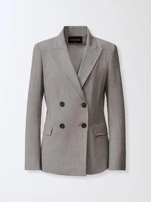 Fabiana Filippi Double-breasted Virgin Wool Blazer