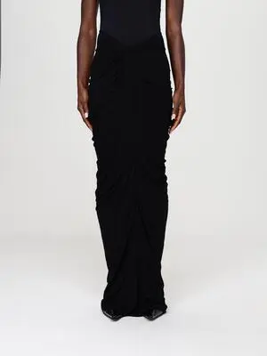 ENTIRE STUDIOS Draped Jersey Skirt - Black