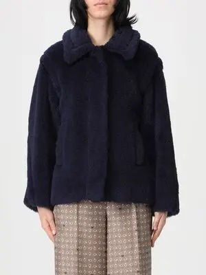Max Mara Fur Coat Colour - Marine