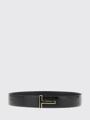 TOM FORD Reversible Leather Belt - Black