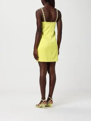 TWINSET Mini Crepe Dress With Rhinestones - Lime