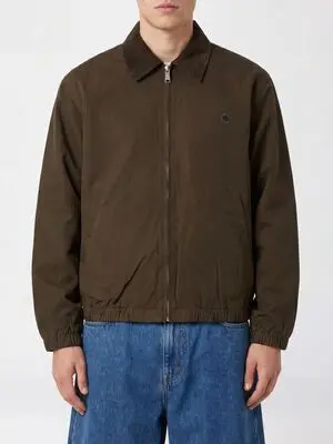 Carhartt Work In Progress Madison Relaxed Fit Cotton Jacket With Zip Closure - Camel