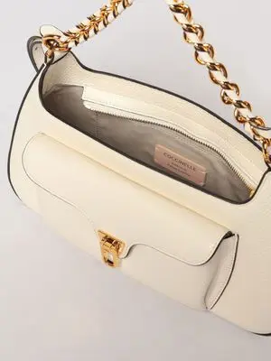 COCCINELLE Beat Generation Grained Leather Bag - Pearl
