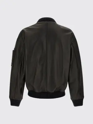 Dsquared2 Leather Bomber Jacket
