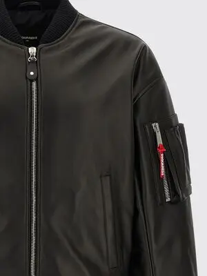 Dsquared2 Leather Bomber Jacket