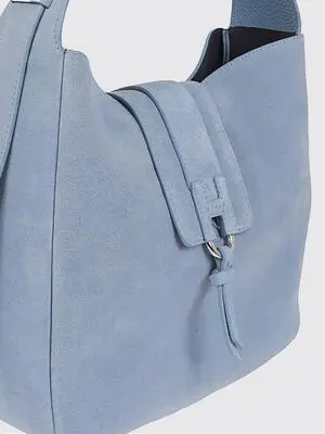 Hogan Suede Hobo Bag - Blue