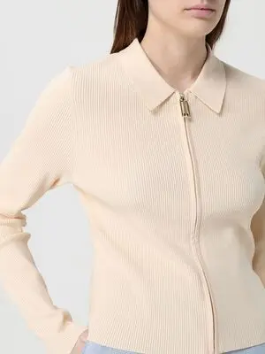 Victoria Beckham Ribbed Zip Polo Shirt