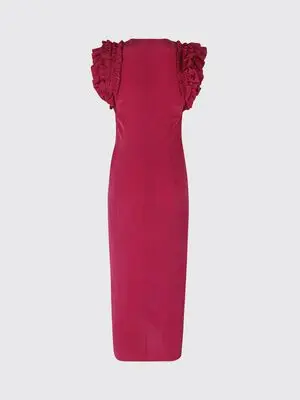 Isabel Marant Étoile Teriany Asymmetrical Ruffled Silk Midi Dress