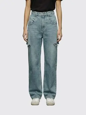 MAISON MARGIELA Straight Leg Jeans With Knee Slits - Denim