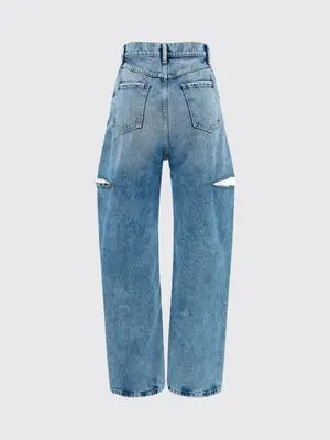 MAISON MARGIELA Straight Leg Jeans With Knee Slits - Denim