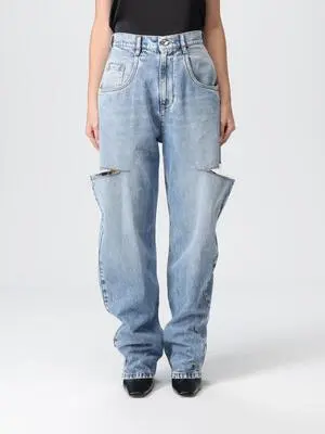 MAISON MARGIELA Maison Margiela Straight Leg Jeans With Knee Slits Gnawed Blue