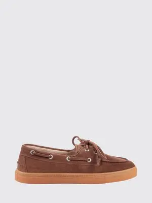 SUMMERY COPENHAGEN Paia Suede Boat Loafers - Brown