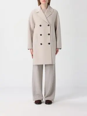 Max Mara Double Breasted Coat - Sand