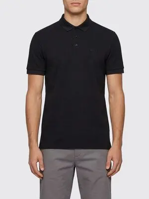 BOSS Basic Cotton Polo Shirt Black