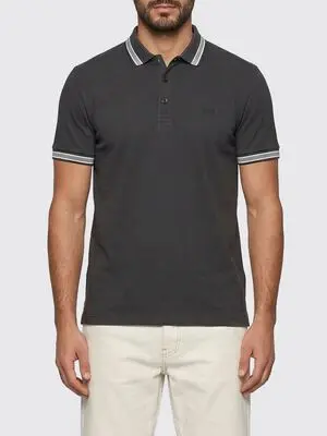 BOSS Basic Cotton Polo Shirt - Grey 1