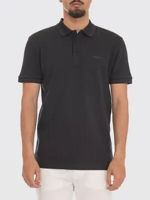 BOSS Basic Cotton Polo Shirt Navy