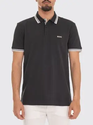 BOSS Basic Cotton Polo Shirt Ocean