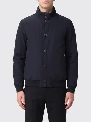 MOORER Padded Bomber Jacket In Windproof And Waterproof Technical Fabric - Blue
