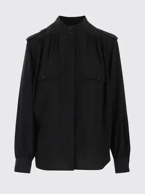 Chloé Band Collar Shirt - Black