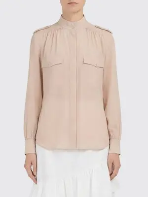 Chloé Band Collar Shirt - Nude