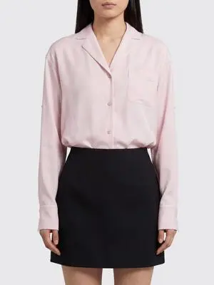 Sportmax Relaxed Fit Satin Shirt With Cuban Collar