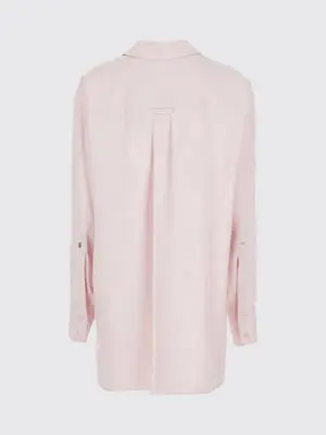 Sportmax Relaxed Fit Satin Shirt With Cuban Collar