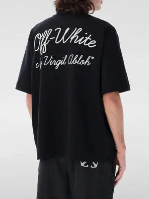 Off-White Crew-neck T-shirt In Cotton With Logo