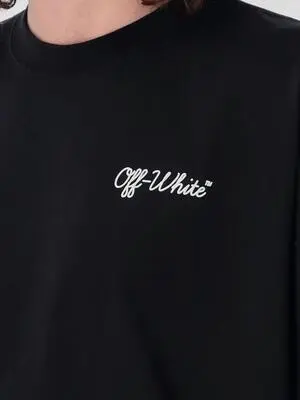 Off-White Crew-neck T-shirt In Cotton With Logo