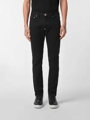 Philipp Plein Slim Fit Denim Jeans - Black