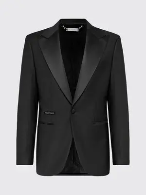 Philipp Plein Single-breasted Wool Blend Blazer