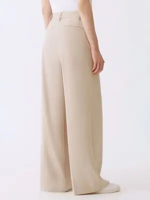 Fabiana Filippi Wide Leg Stretch Viscose Blend Trousers