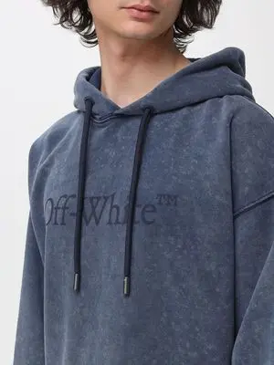 Off-White Cotton Hoodie With Logo
