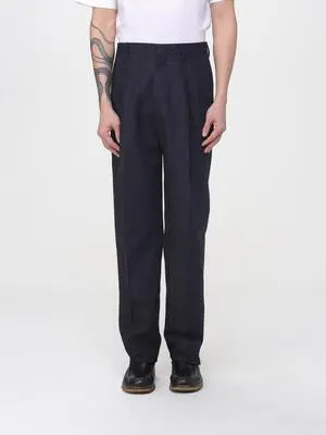 LARDINI Gabardine Tailored Trousers - Blue