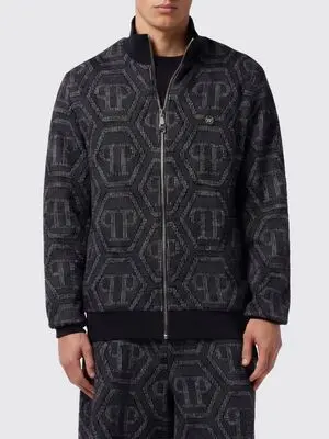 Philipp Plein Pp Jacquard Cotton Bomber - Black