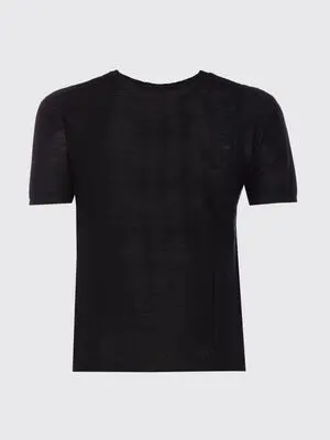 LISA YANG Ribbed Crewneck T-shirt - Black