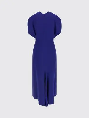 Victoria Beckham Cady Midi Dress - Blue
