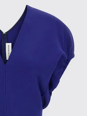 Victoria Beckham Cady Midi Dress - Blue