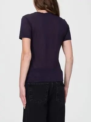 ANINE BING Sylvie Wool Blend T-shirt - Blue