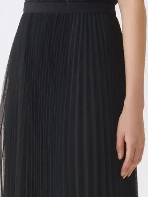 Fabiana Filippi Pleated Midi Skirt - Blue