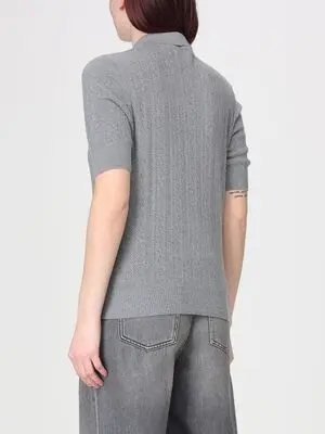 LISA YANG Textured Knit Polo Shirt