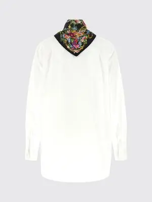 Dolce & Gabbana Cotton And Silk Shirt With Embroidered Collar
