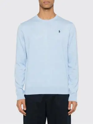 Polo Ralph Lauren Basic Crewneck Sweater With Mini Logo - Blue