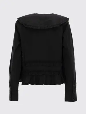 GANNI Cotton Shirt - Black