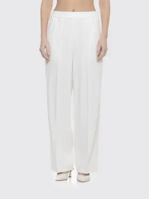 Fabiana Filippi Trousers In Viscose Blend - White